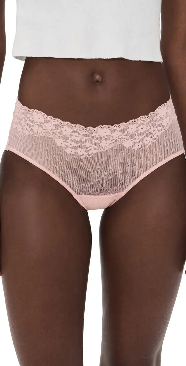 Commando Double Take Lace Bikini - Blush