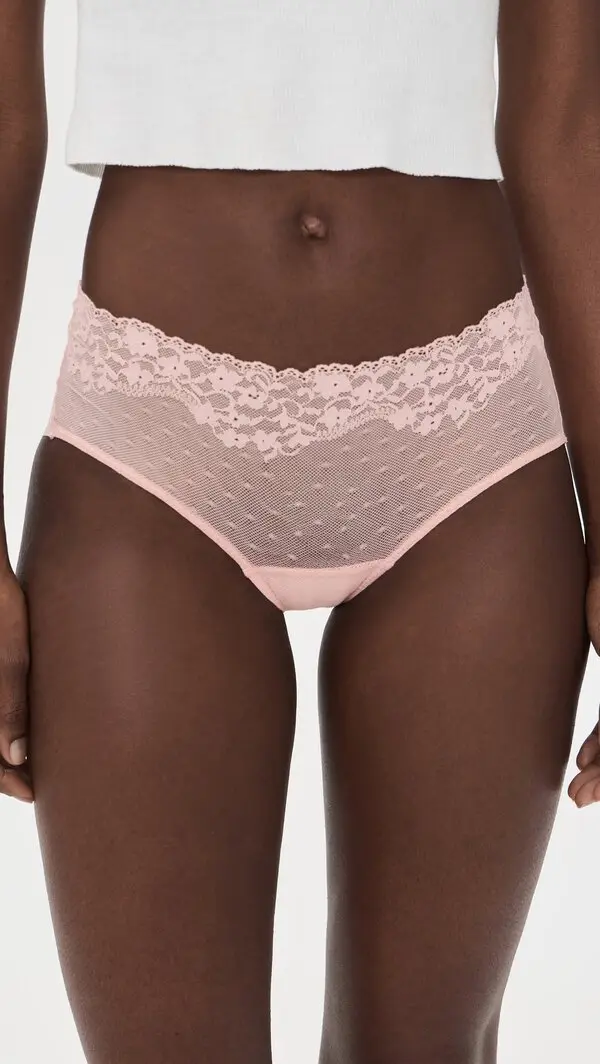 Commando Double Take Lace Bikini - Blush