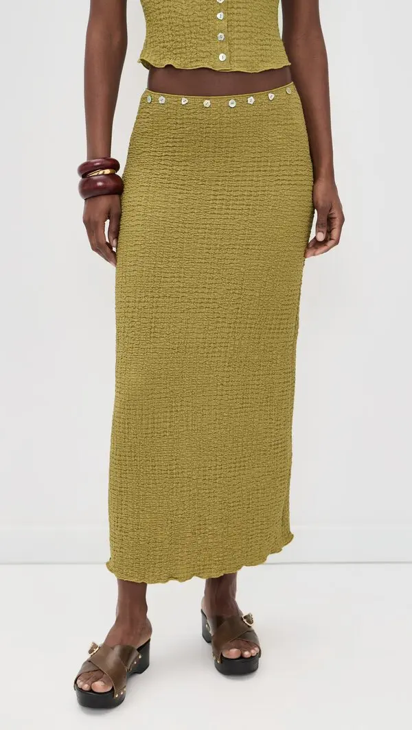 LISA SAYS GAH Sammy Skirt - Olive