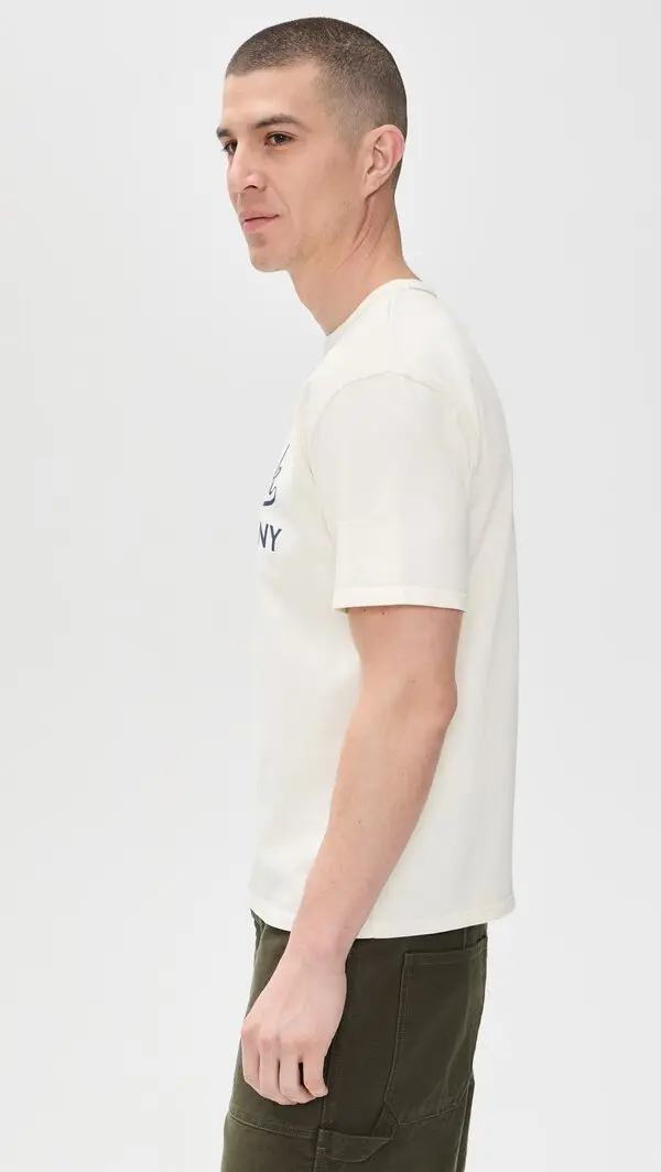 KNICKERBOCKER Big League Heavyweight T-shirt - Milk