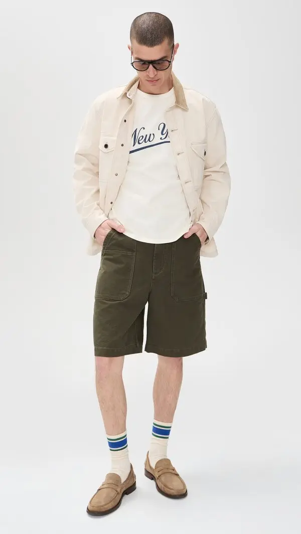 KNICKERBOCKER Big League Heavyweight T-shirt - Milk