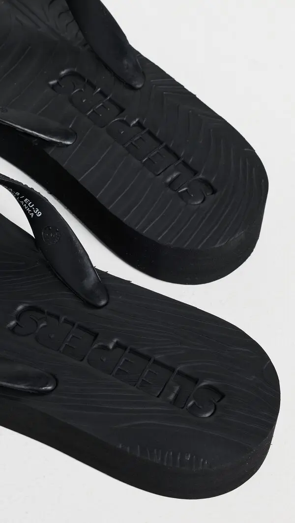 VELOUR Platform Flip Flops