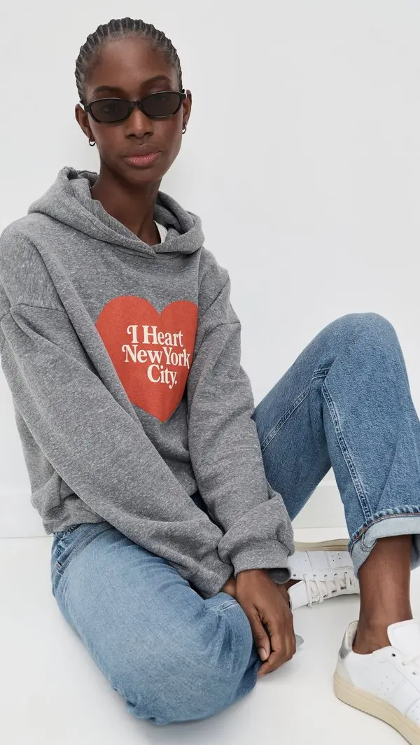 SUNNY SOMEWHERE Graphic Heart Hoodie