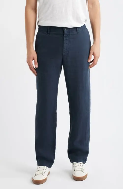 Rag & Bone Elastic Waist Linen Dress Pants - Sail