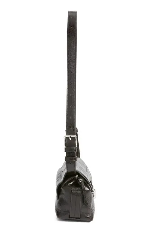 LEMAIRE Small Gear Croc-embossed Crossbody Bag - Espresso