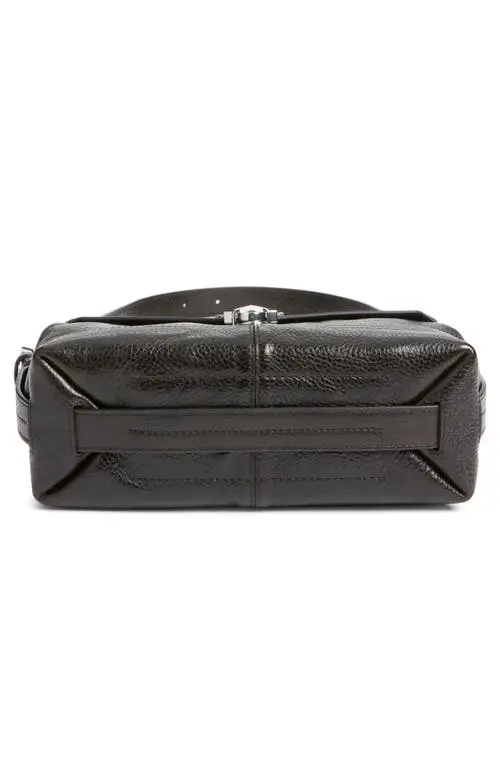 LEMAIRE Small Gear Croc-embossed Crossbody Bag - Espresso