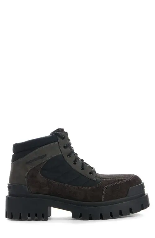 Balenciaga Combat Strike Low Boot - Brown/black