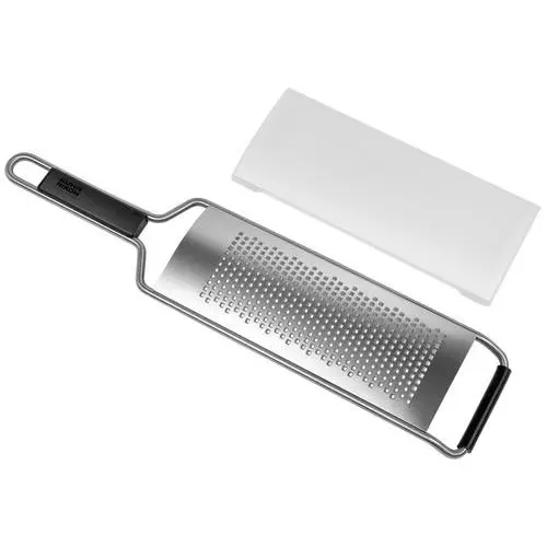 KUHN RIKON Essential Fine Grater With Ultra-sharp Stainless Steel Blade For Cheese, Citrus Zest - Silver