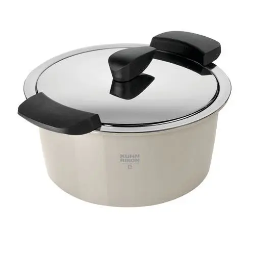 KUHN RIKON Hotpan Stainless Steel Cooking Pot With Insulated Bowl - Sand