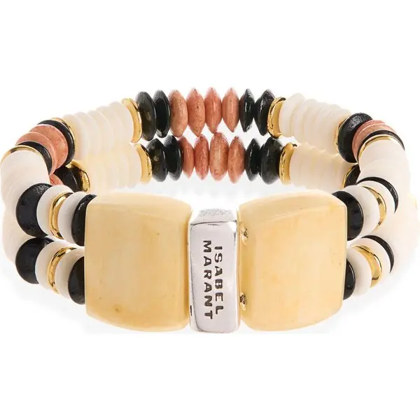 Isabel Marant Étoile Beaded Bracelet - Ecru/silver