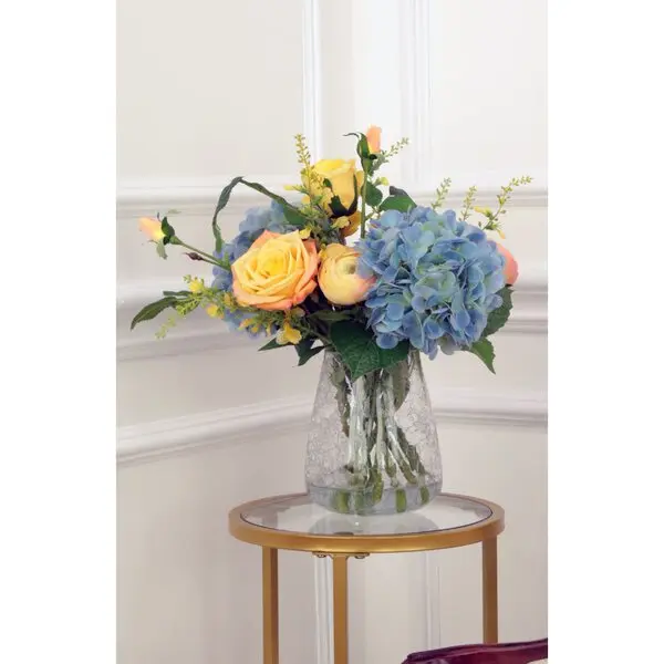 MARK ROBERTS Rose Hydrangea Crackle Vase