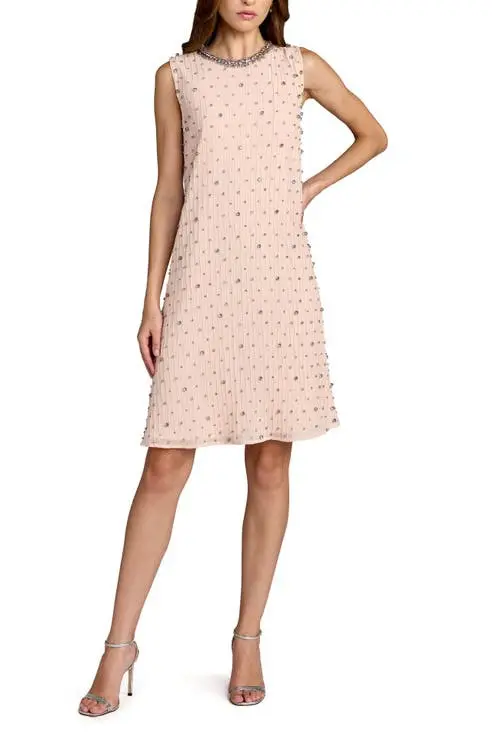 Mac Duggal Beaded Sleeveless Mini Dress