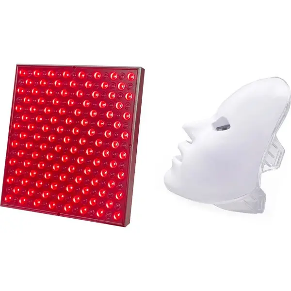 PURSONIC 7-in-1 Led Light Therapy Face Mask & Full-body Red Light Therapy Panel - White