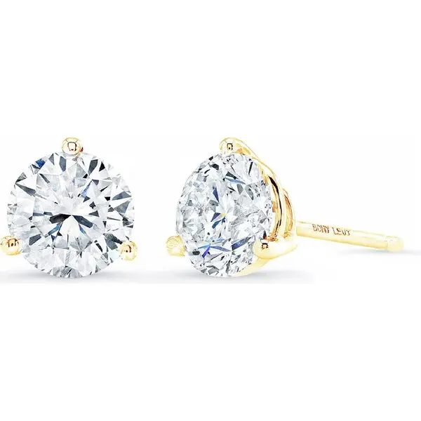 Bony Levy 3.00 Yellow Gold Stud Earring - 18k Yellow Gold