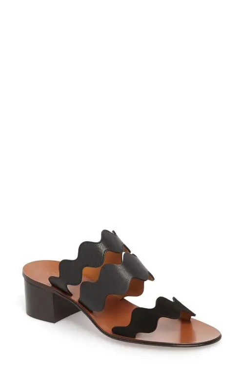 Chloé Lauren Slide Sandal - Black