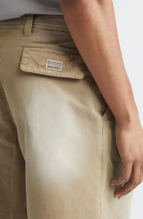 ERL Gender Inclusive Chino Shorts - Beige
