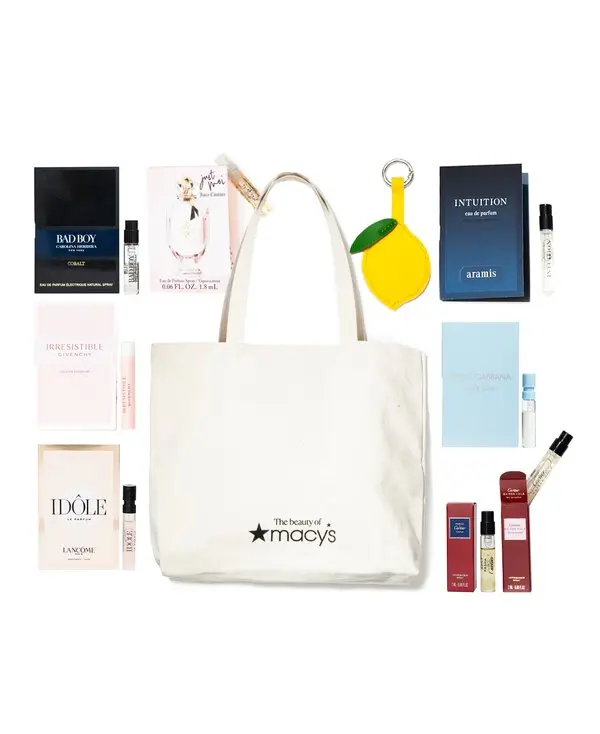 CREATED FOR MACY'S Free 10-pc. Sampler With $200 Fragrance Purchase - 10-pc. Gift (lemon Bag Charm)