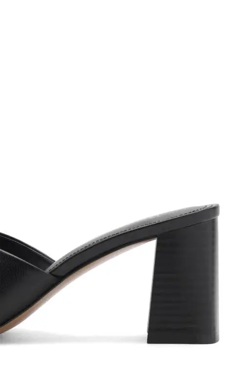 Mango Block Heel Sandals - Black