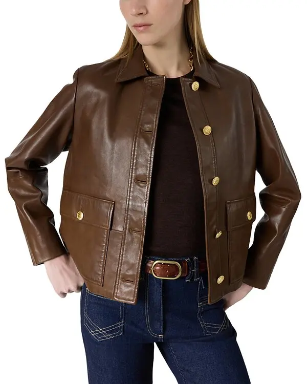 Gerard Darel Tinaya Leather Jacket