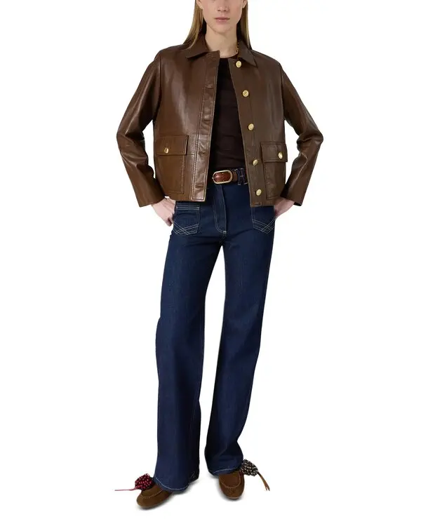Gerard Darel Tinaya Leather Jacket