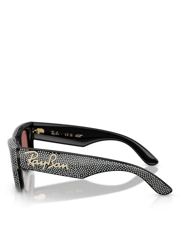 Ray-ban Wayfarer Puffer Square Sunglasses, 47mm - Black
