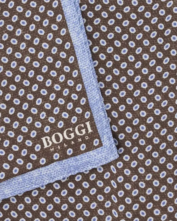 Boggi Milano Micro Geometric Pocket Square