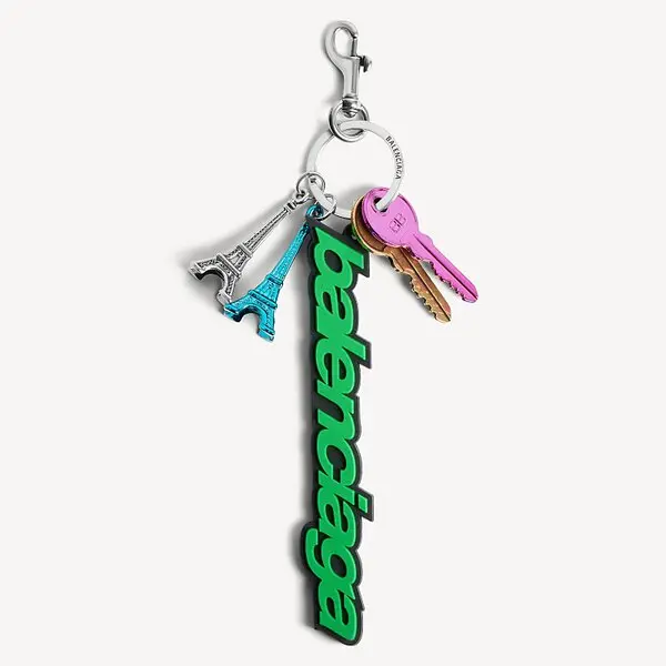 Balenciaga Biker Charm/keychain - Green/black