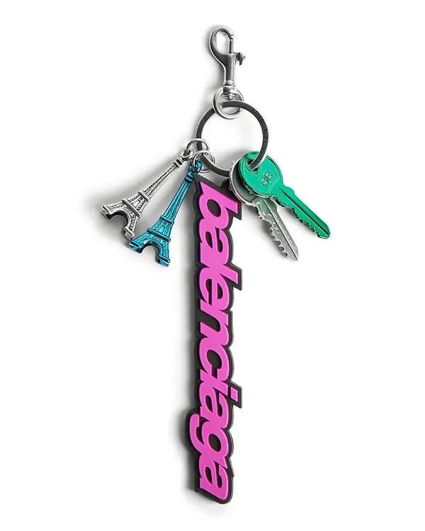 Balenciaga Biker Charm/keychain - Pink/black