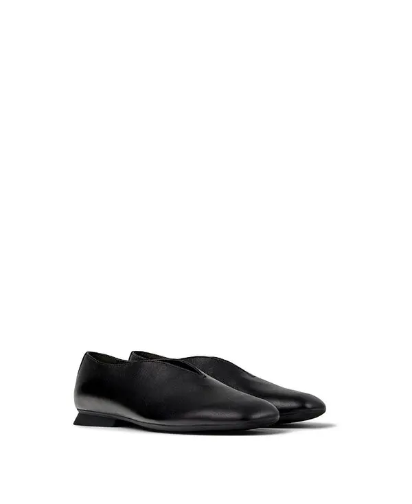 Camper Casi Myra Leather Ballerina - Black