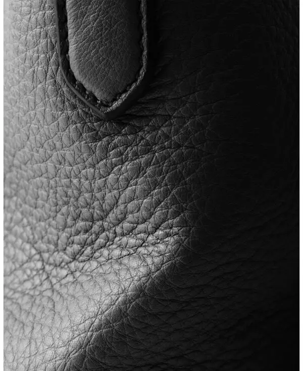 Prada Large Leather Tote - Black