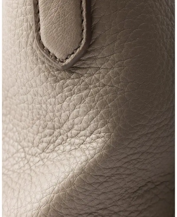 Prada Large Leather Tote - Grey