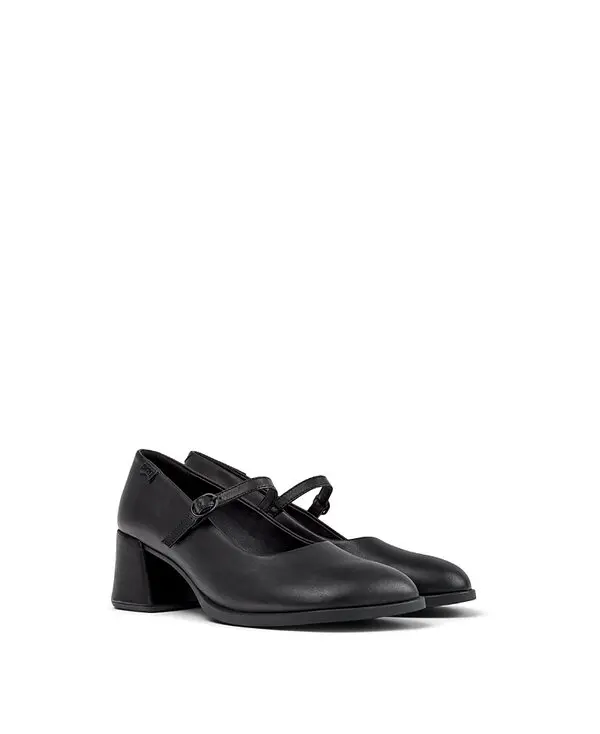 Camper Kora Leather Ballerinas - Black