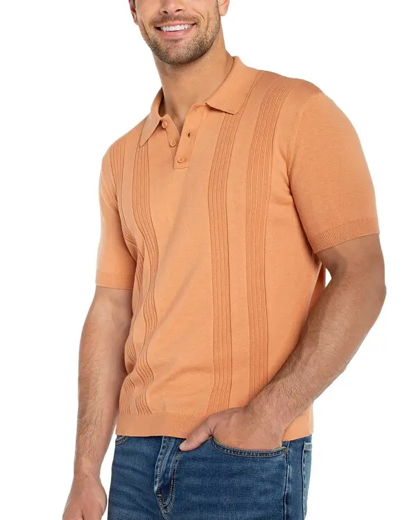 LIVERPOOL Short Sleeve Sweater Knit Polo - Clay