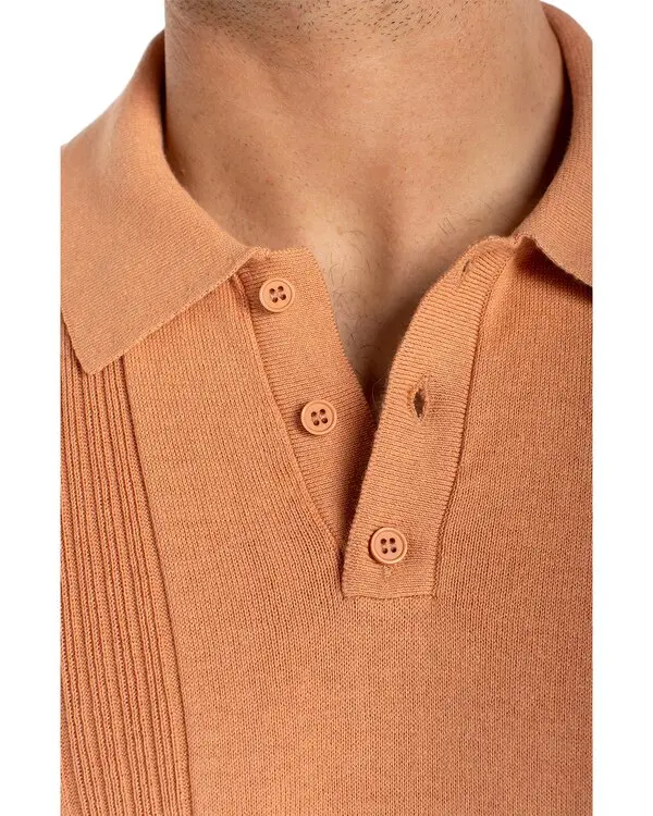 LIVERPOOL Short Sleeve Sweater Knit Polo - Clay