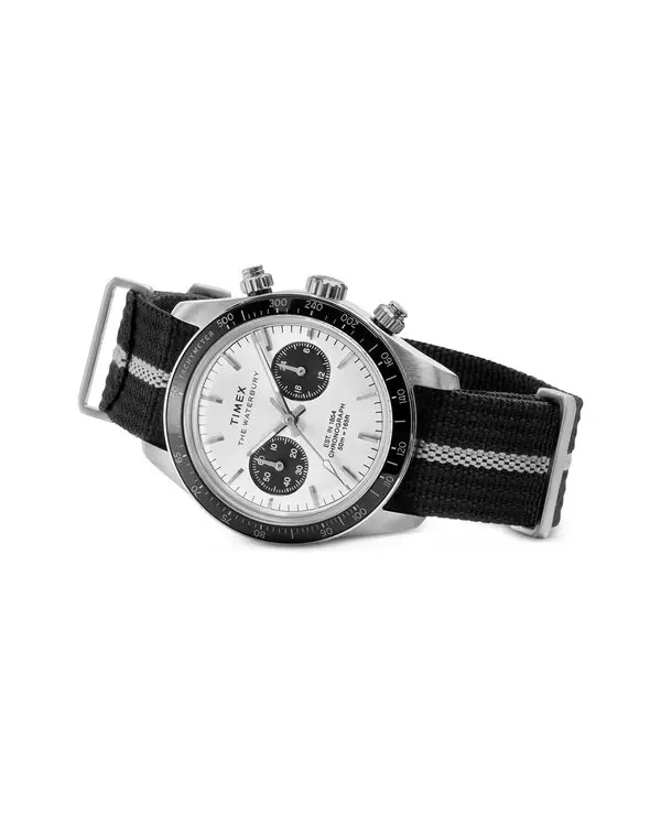 TIMEX Waterbury Heritage Chronograph Fabric Strap Watch