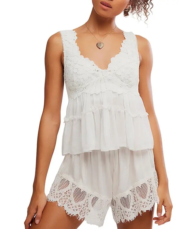Free People Petal Party Shapeless Camisole - Tofu