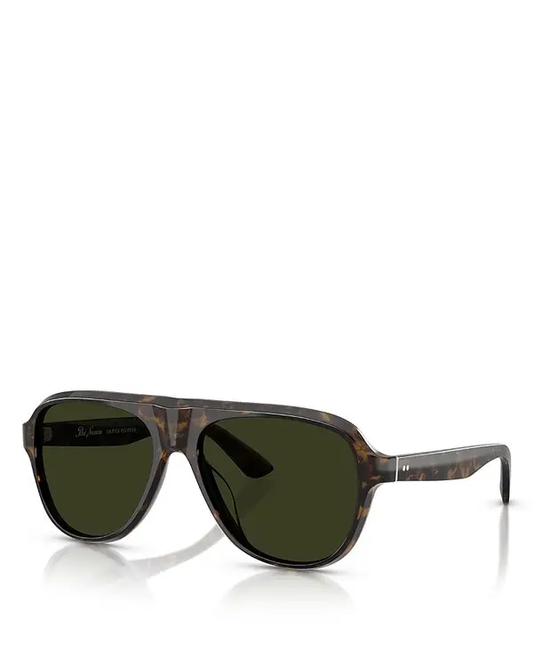 Oliver Spencer Paul Newman Sun Aviator Sunglasses - Tortoise