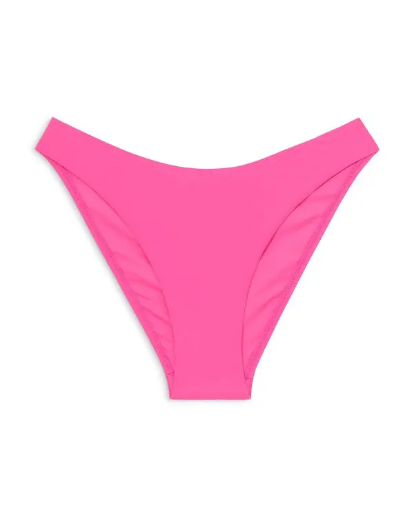 REISS Carina Fixed Side Bikini Bottom - Pink