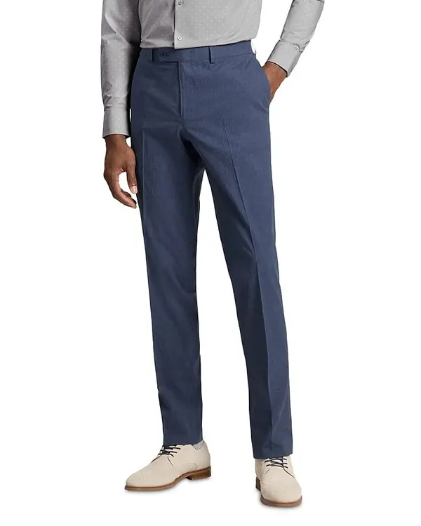 Ted Baker London Modern Fit Seersucker Suit Pants - Blue