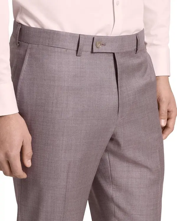 Ted Baker London Winter Modern Fit Sharkskin Suit Pants - Mauve