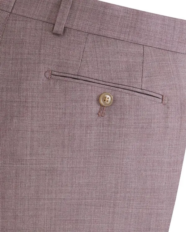 Ted Baker London Winter Modern Fit Sharkskin Suit Pants - Mauve