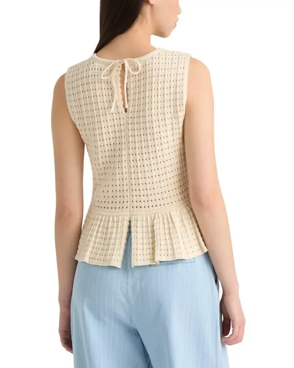 NVLT Sleeveless Peplum Sweater