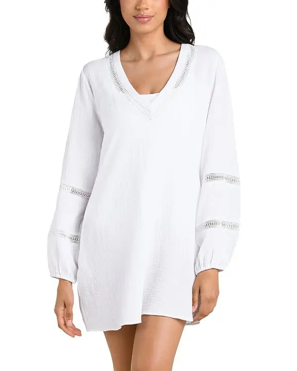 La Blanca Seaside Covers Tunic Cover Up - White