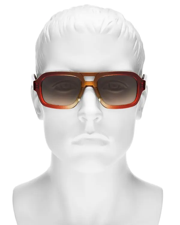 Celine 3 Dots Pilot Sunglasses, 53mm - Brown