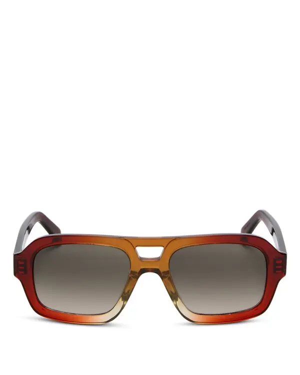 Celine 3 Dots Pilot Sunglasses, 53mm - Brown