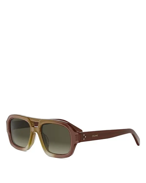 Celine 3 Dots Pilot Sunglasses, 53mm - Havana