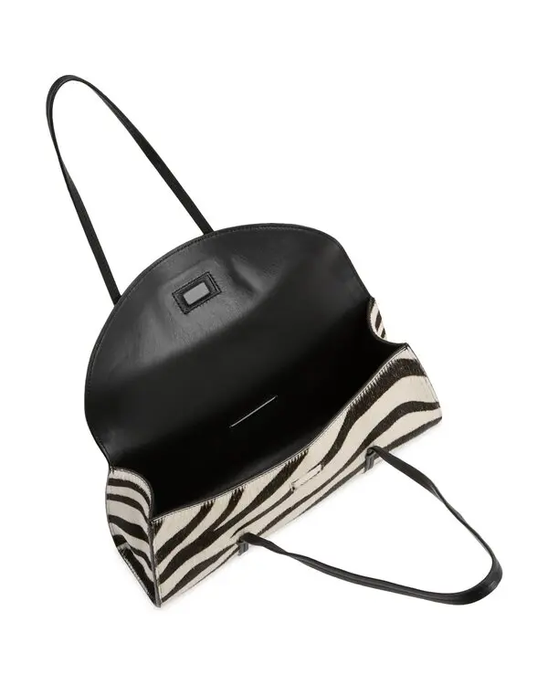 REFORMATION Elena Calf Hair Shoulder Bag - Zebra