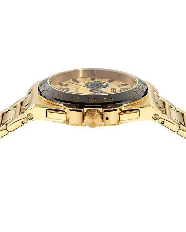 Versace Greca Reaction Chronograph 43mm - Gold