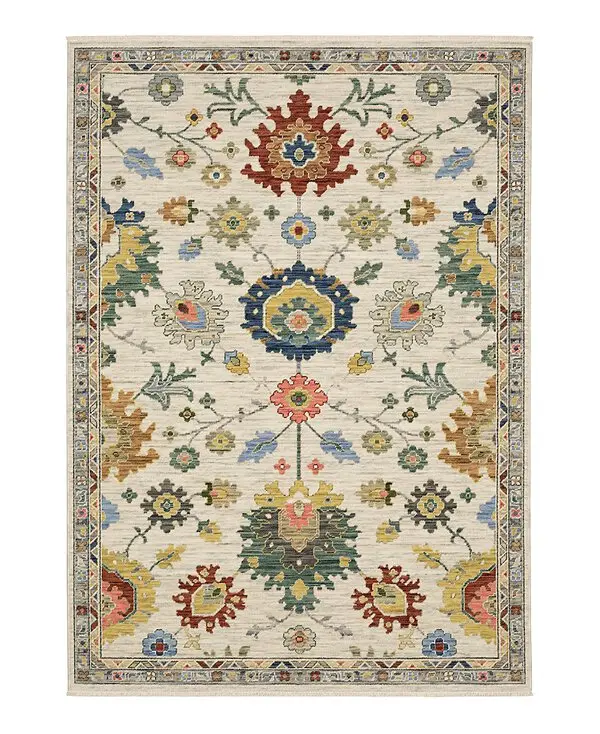 ORIENTAL WEAVERS Lucca 2888l 5'3 X 7'6 Area Rug - Ivory
