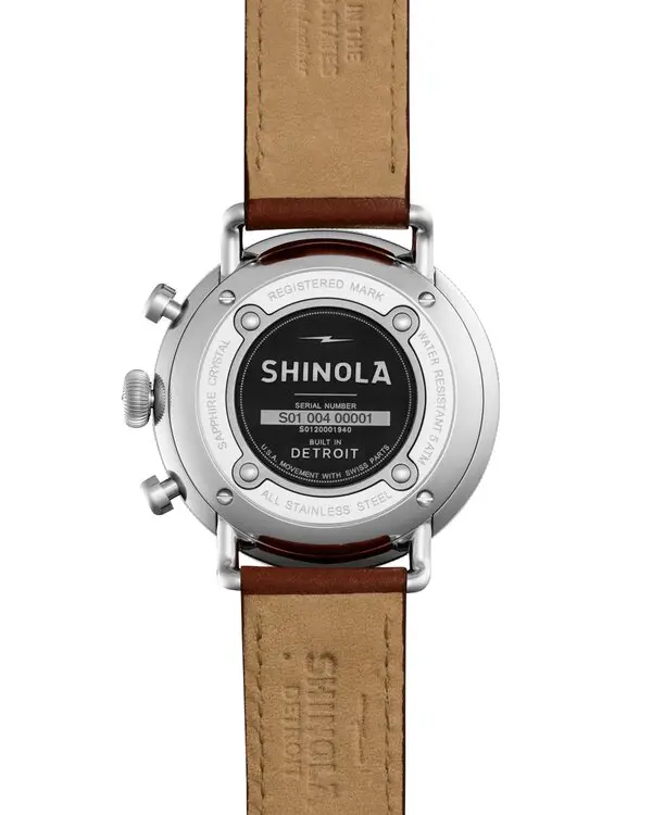 Shinola The Canfield Chronograph Watch, 43mm